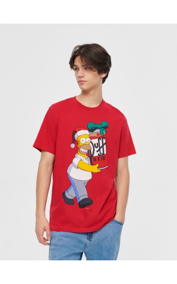 T-Shirt The Simpsons Farbe rot - HOUSE - 6964Y-33X