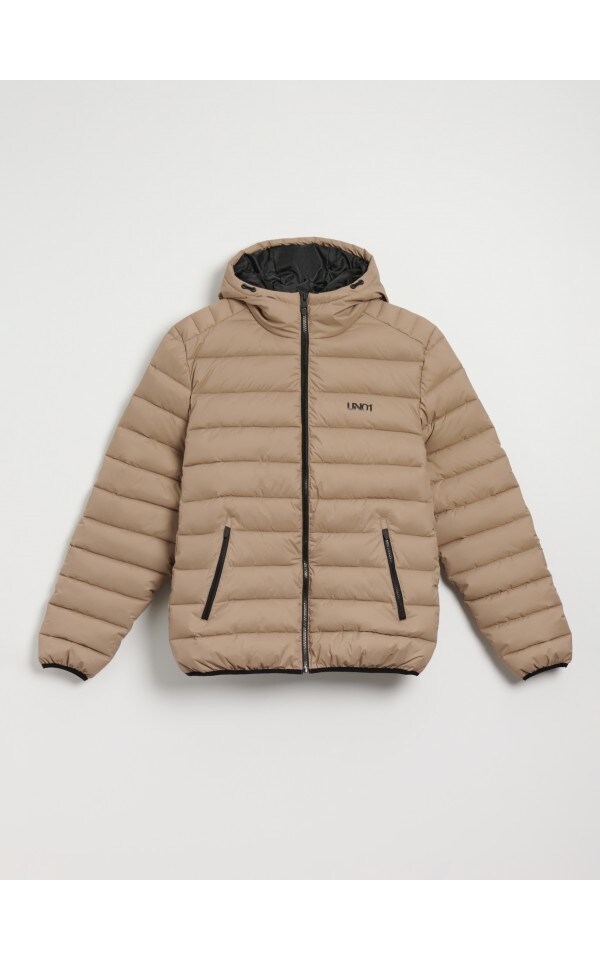 Steppjacke mit Kapuze Basic Farbe beige - HOUSE - 9775P-08X