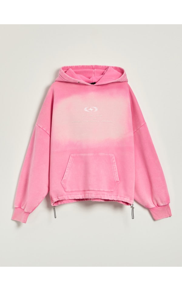 Sudadera con capucha e impresión Color rosa - HOUSE - 011DO-30X