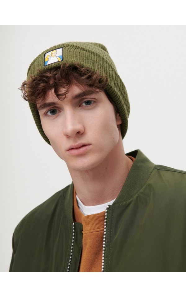 Gorro beanie con galón The Simpsons, HOUSE, 4777A-87X