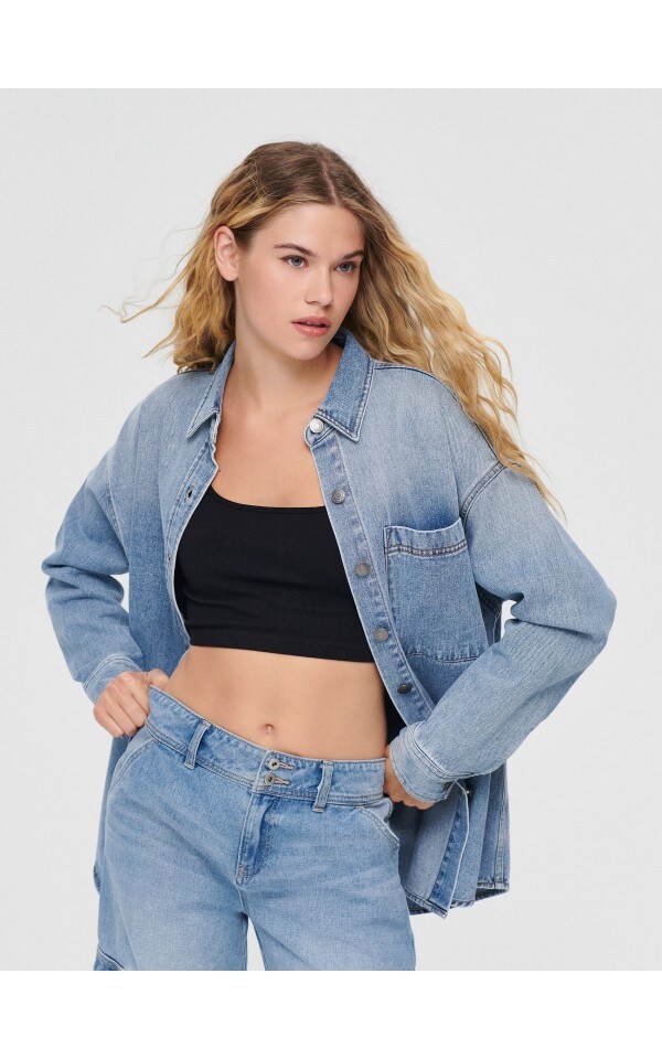 Camisa vaquera oversize Color azul - HOUSE - 6640Y-50J