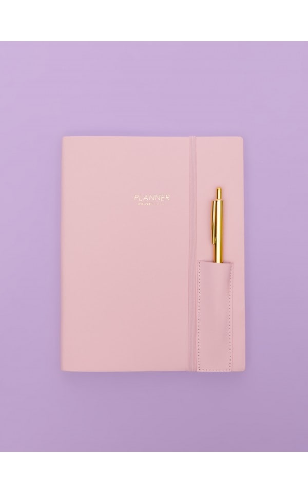 Planner με στυλό Χρώμα χρωμα της ορχιδεας - HOUSE - 9402Q-40X