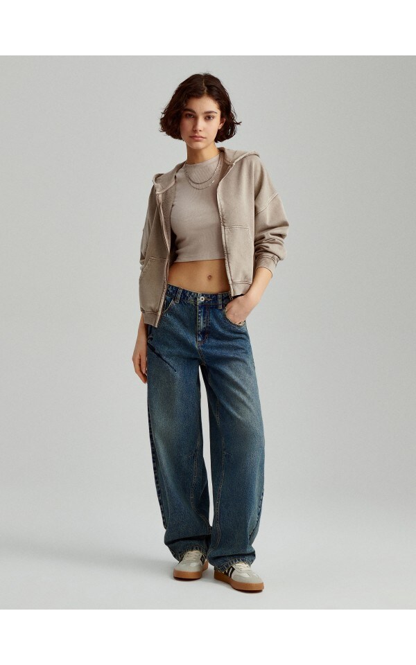 Baggy džinsai Spalva Indigo - HOUSE - 516AK-57J