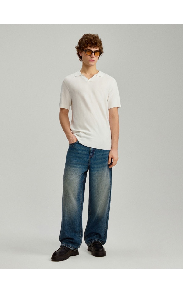 Baggy džinsai Spalva mėlyna - HOUSE - 678EP-54J