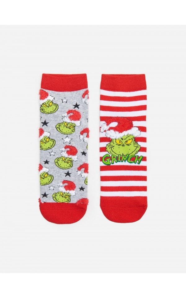Skarpety damskie Grinch 2-pak - HOUSE - 3417D-MLC