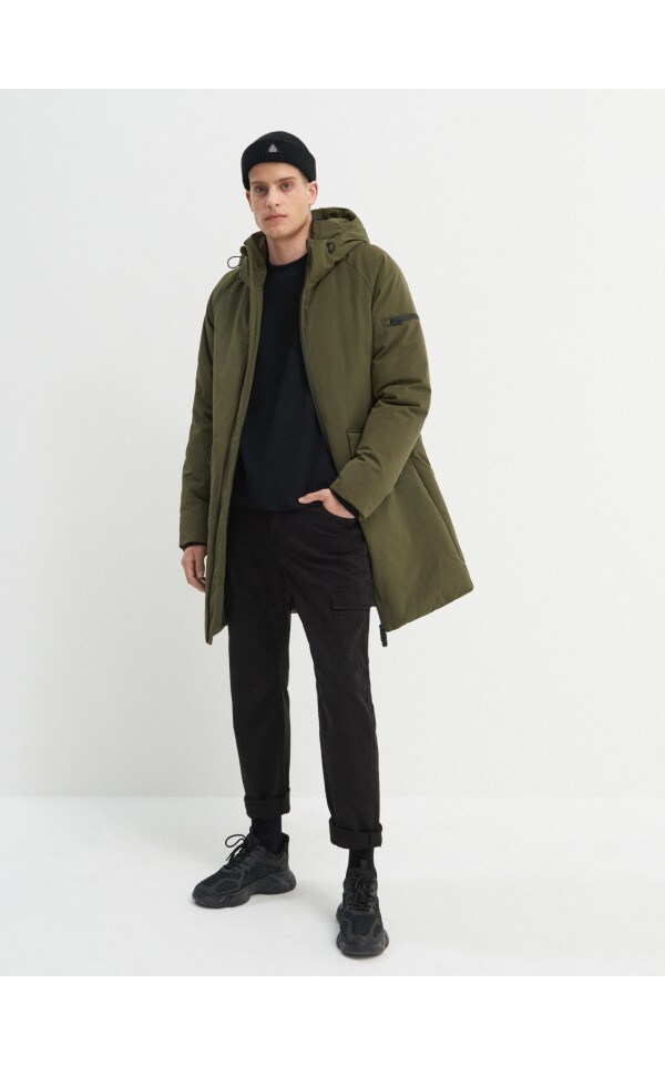 Płaszcz z kapturem - HOUSE - 3682A-78X