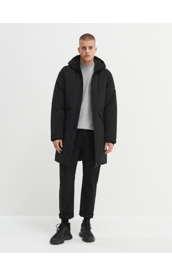 Płaszcz z kapturem, HOUSE, 3682A-99X