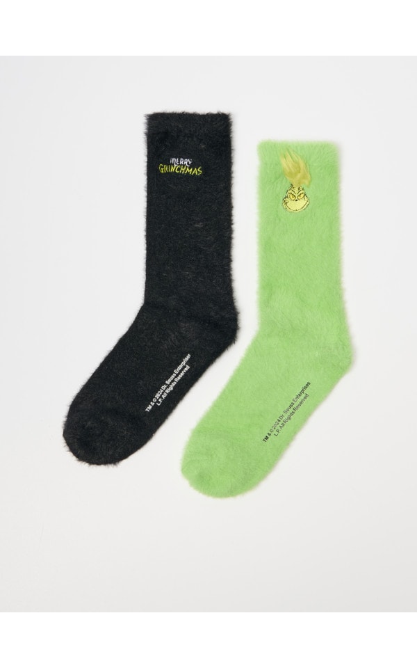 Świąteczne skarpetki 2-pak Grinch - HOUSE - 615CX-MLC