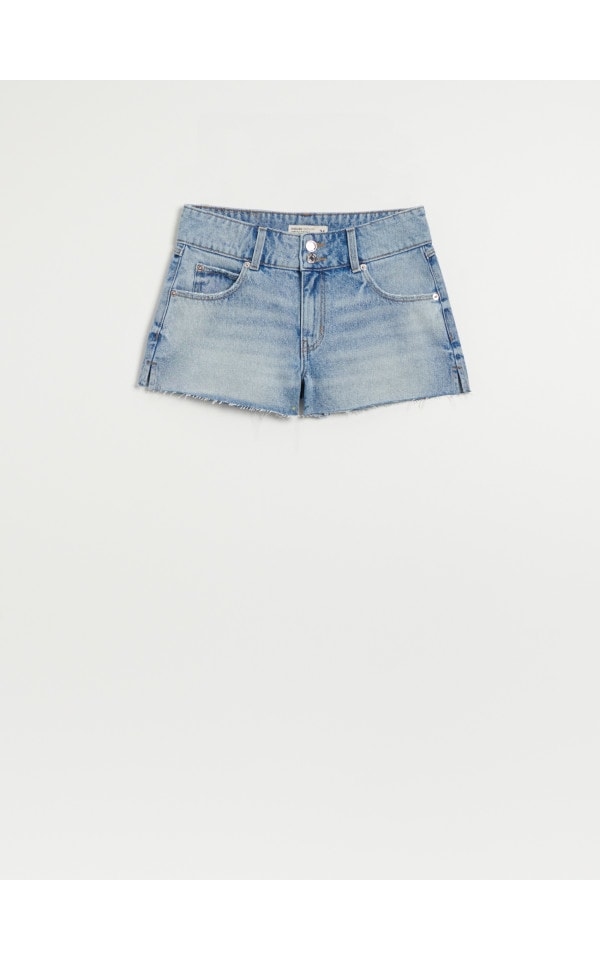 Jasne szorty jeansowe z niskim stanem - HOUSE - 6480U-50J