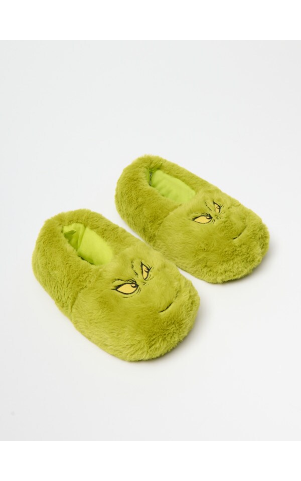 Futrzane kapcie Grinch zielone - HOUSE - 787DI-71X
