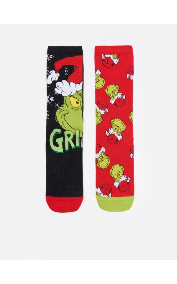 Świąteczne skarpetki 2-pak Grinch - HOUSE - 9822R-MLC
