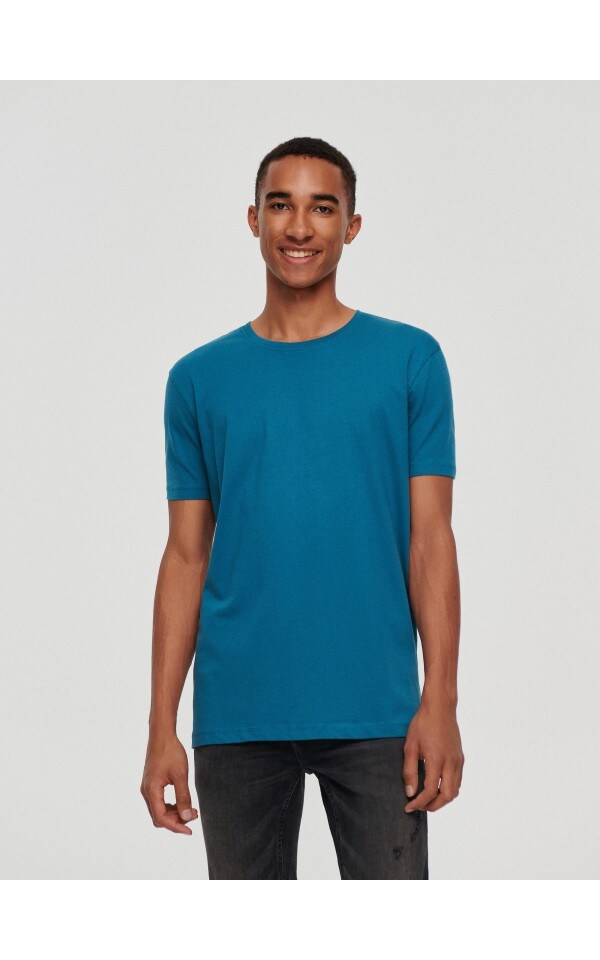 Tricou basic uni Culoare albastru metalizat - HOUSE - 0233X-95X