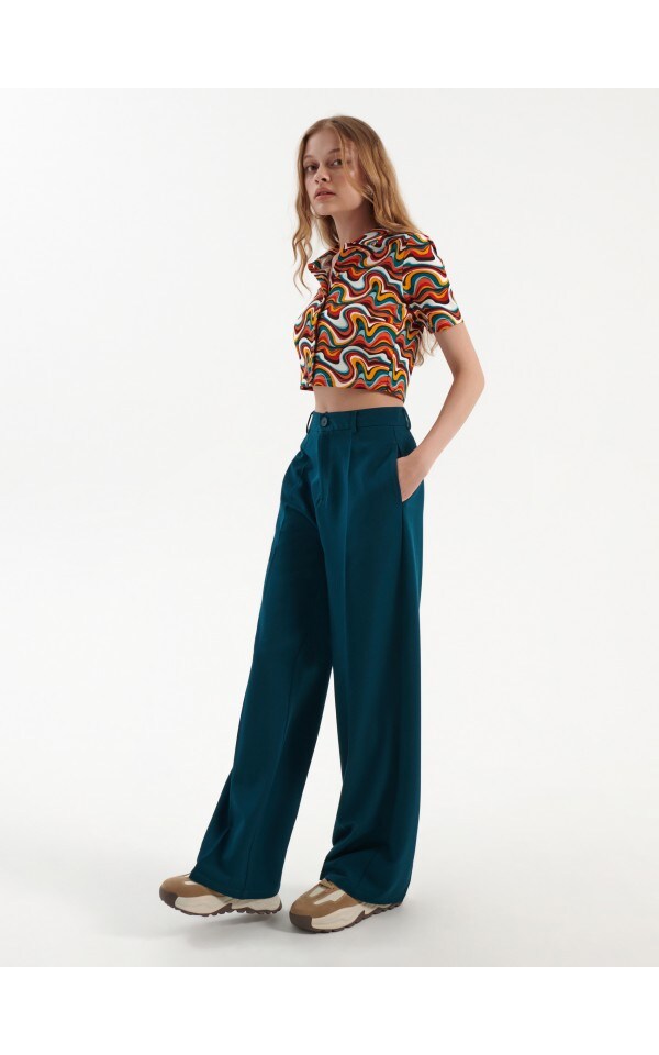 Pantaloni wide leg, HOUSE, 1726Q-69X