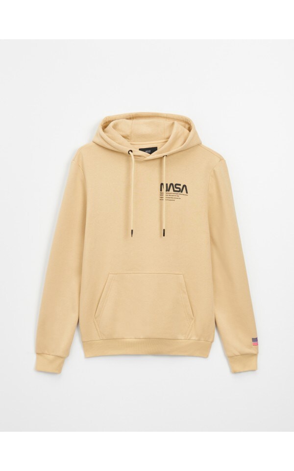 Hanorac NASA Culoare bej - HOUSE - 2927I-08X