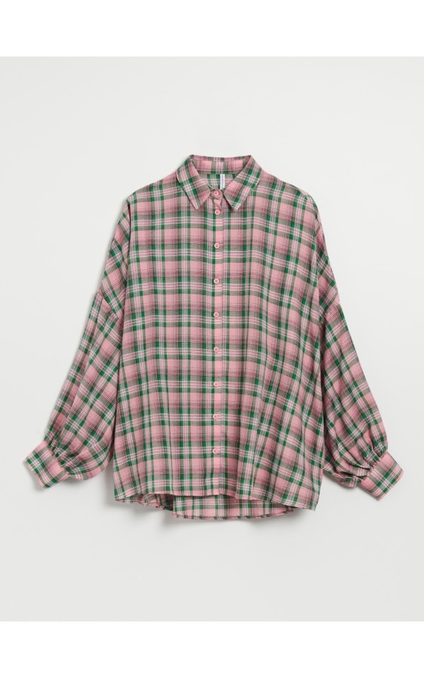 Cămașă ecosez oversized Culoare multicolor - HOUSE - 4116U-MC1