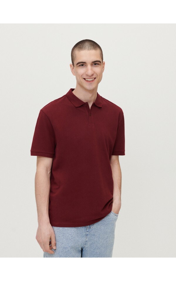 Tricou polo Culoare castaniu - HOUSE - 4207U-83X