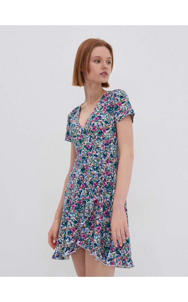 Rochie gen plic cu flori Culoare multicolor - HOUSE - 4978E-MC1