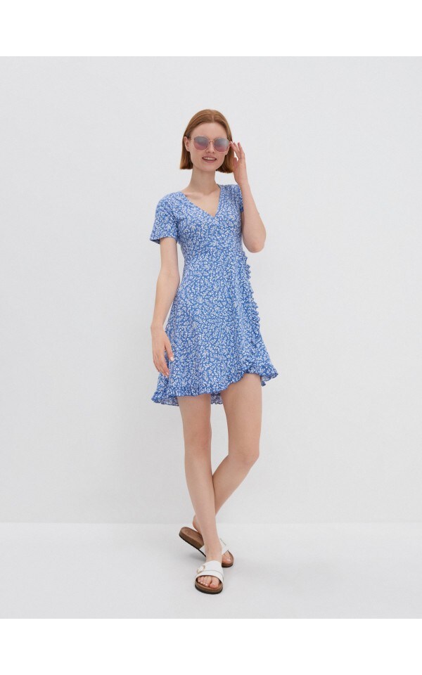 Rochie gen plic cu flori, HOUSE, 4978E-MC2