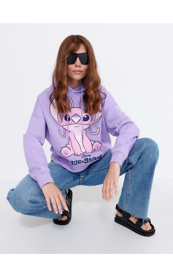 Hanorac Lilo & Stitch Culoare struguri - HOUSE - 5732I-48X