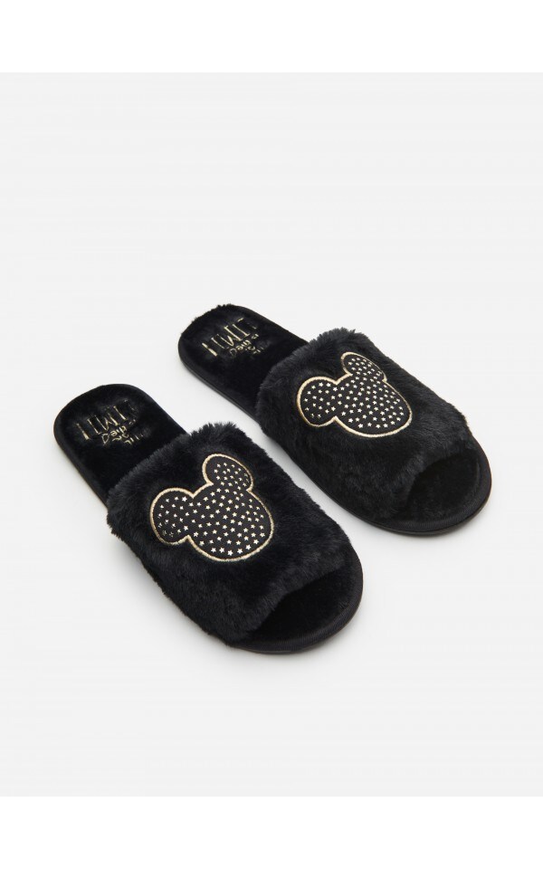 PAPUCI Mickey Mouse Culoare negru - HOUSE - 5844A-99X