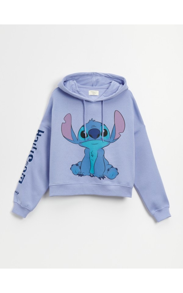 Hanorac oversized Lilo & Stitch Culoare struguri - HOUSE - 6478Q-48X