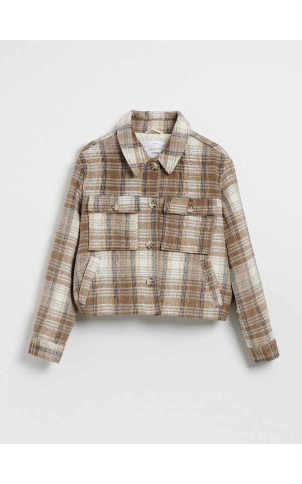 Jachetă shacket ecosez Culoare multicolor - HOUSE - 8134Q-MLC