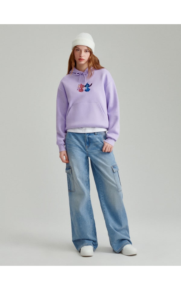 Hanorac Stitch Culoare lavanda - HOUSE - 884AD-04X