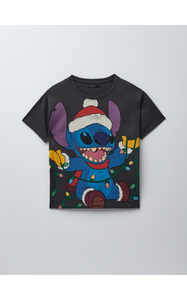 Tricou Lilo & Stitch Culoare gri închis - HOUSE - 9088L-90X