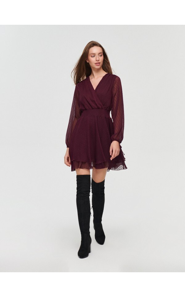 Rochie petrecută Culoare castaniu - HOUSE - 9495W-83X