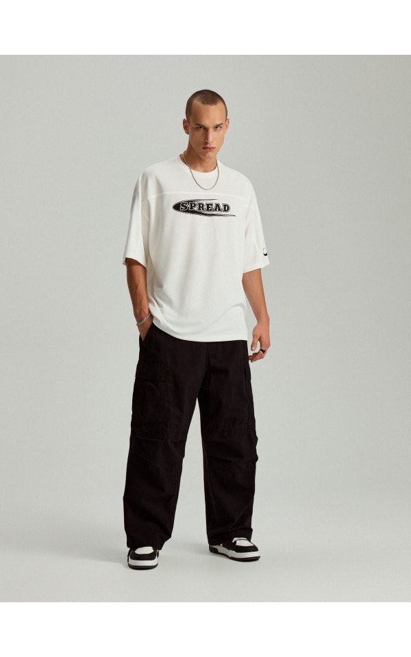 Baggi fit pantalone boja crno - HOUSE - 019CB-99X