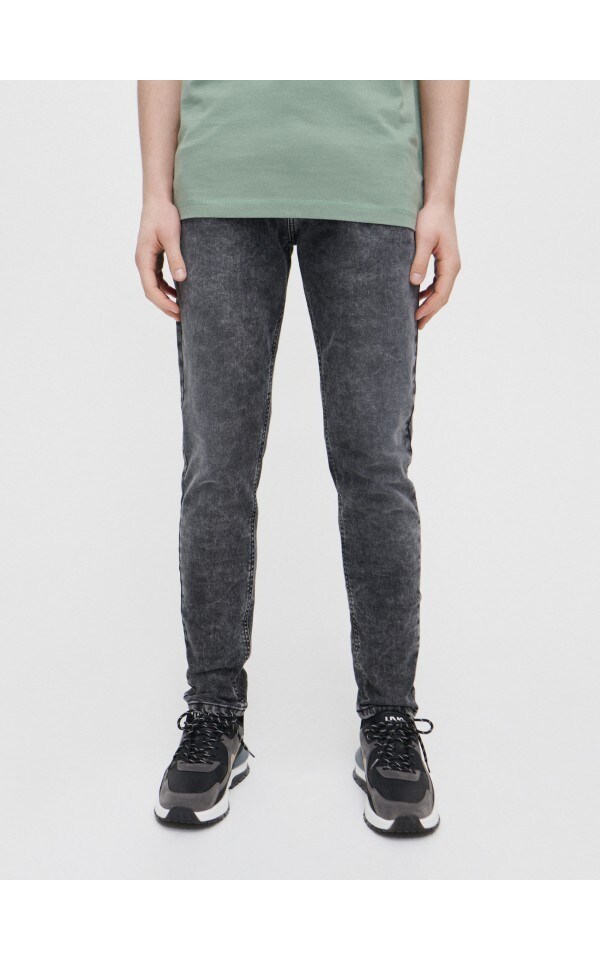 Farmerke slim fit sa srednjim strukom boja sivo - HOUSE - 0272T-90J