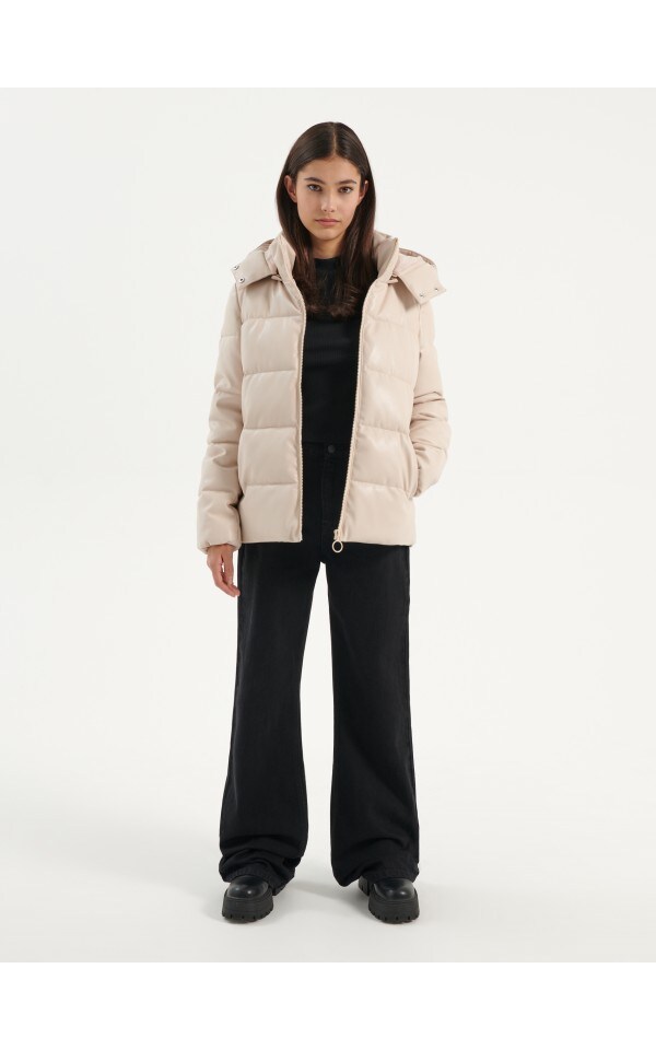 Jakna sa odvojivom kapuljačom krem boja krem - HOUSE - 0615N-01X