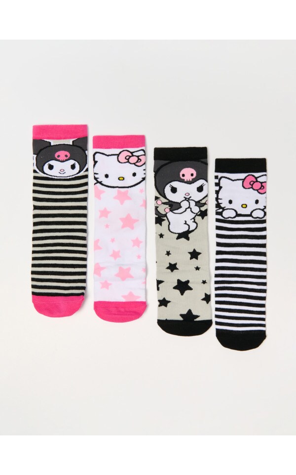Čarape paket od 4 komada Hello Kitty & Kuromi boja šareno - HOUSE ...