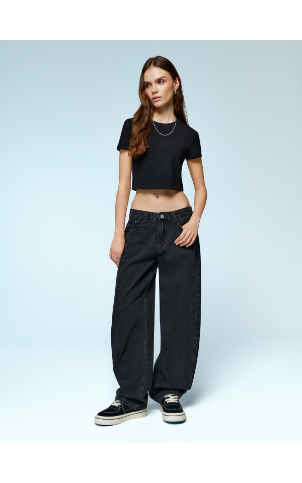 Baggy fit farmerke boja crno - HOUSE - 328IA-99J