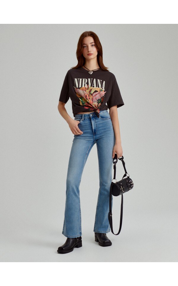 Teksas zvoncare boja plavi džins - HOUSE - 730AC-55J