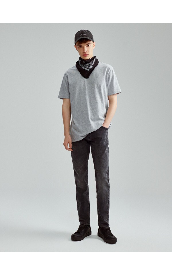 Slim fit farmerke boja sivo - HOUSE - 9076Z-90J
