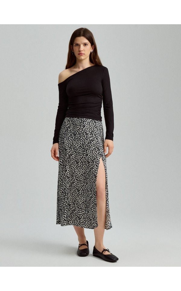 Midisukňa Farba viacfarebná - HOUSE - 004AF-MC1