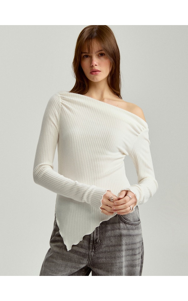 Sveter Farba krém - HOUSE - 539DW-01X