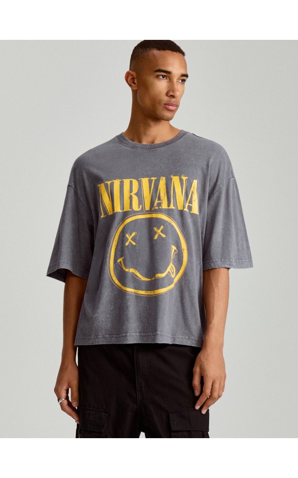 Футболка Nirvana Колір темно-сірий - HOUSE - 066AO-90X