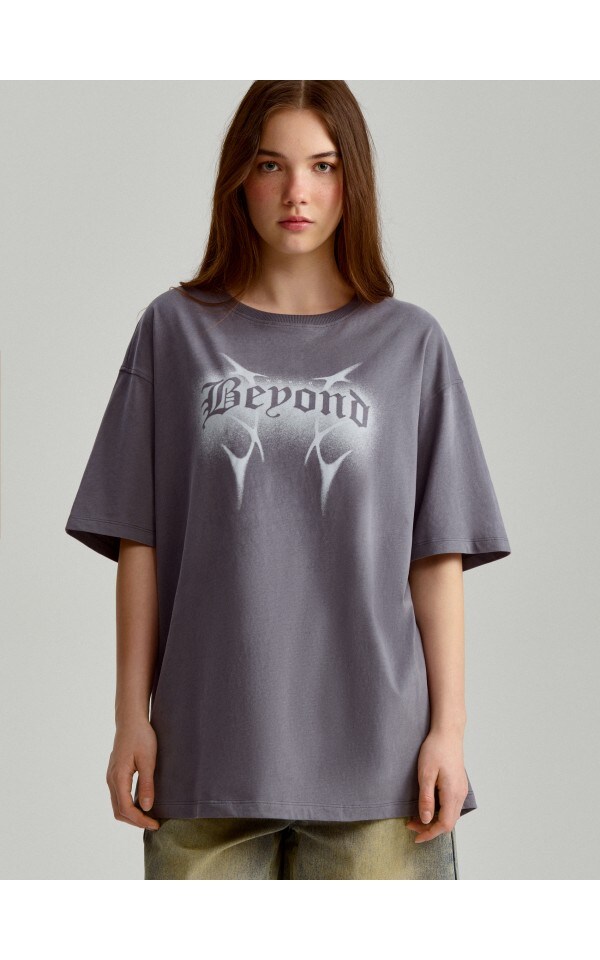 Футболка loose fit Колір темно-сірий - HOUSE - 138BW-90X