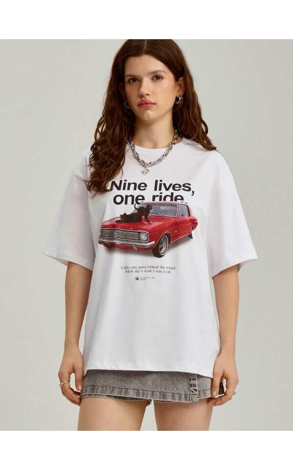 Футболка з принтом Колір білий - HOUSE - 199EV-00X