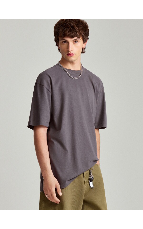 Футболка loose fit Колір темно-сірий - HOUSE - 407BZ-90X