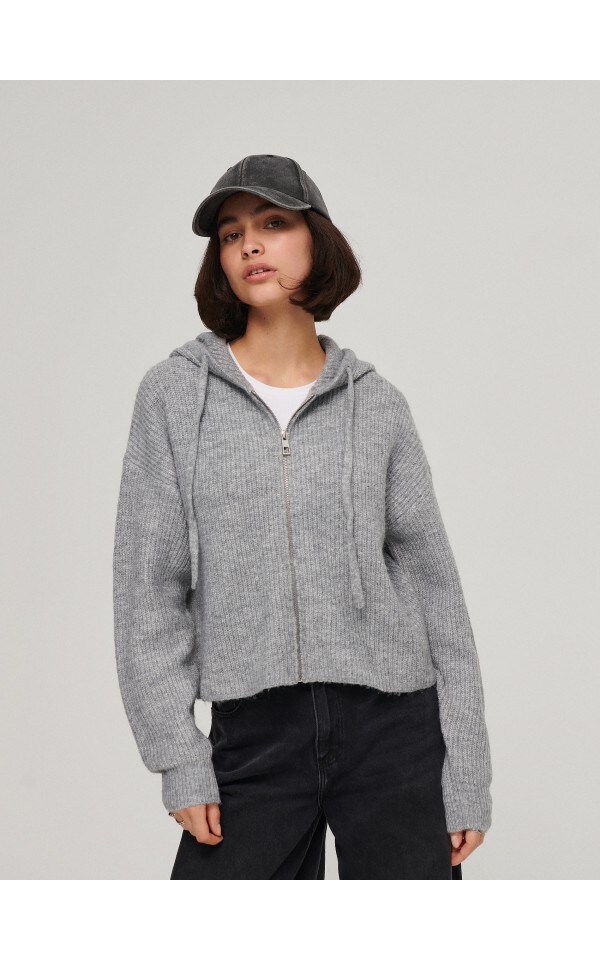 Джемпер з каптуром Колір light grey - HOUSE - 6423W-09M