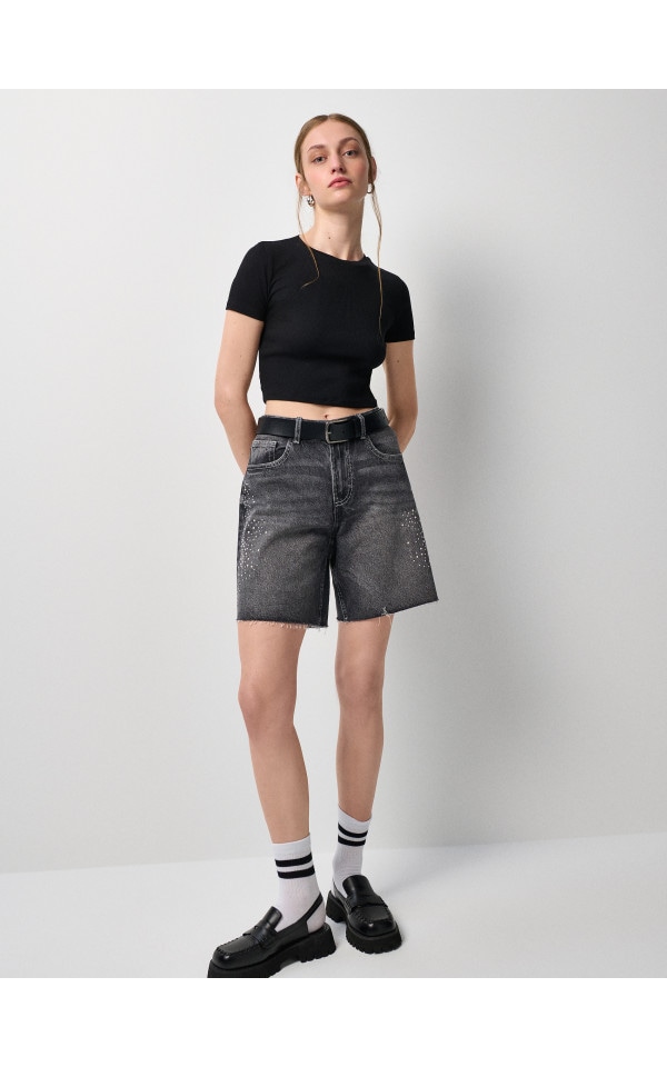 Джинсові шорти Колір сірий - HOUSE - 760GE-90J